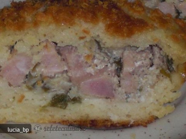 Muffins cu Cascaval, Fulgi de Cartofi si Umplutura de Sunca | Aperitive ...