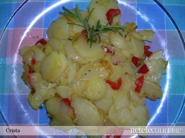 Cartofi Inabusiti cu Ardei Gras | Garnituri | Reteteculinare.RO