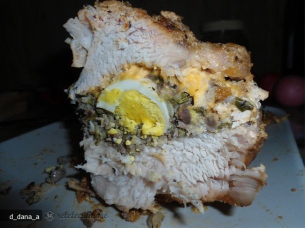 Piept de Curcan Umplut cu Drob de Pui si Orez | Fripturi ...