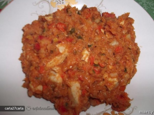 Mancare de Linte cu Carne de Pui | Mancaruri cu carne | Reteteculinare.RO
