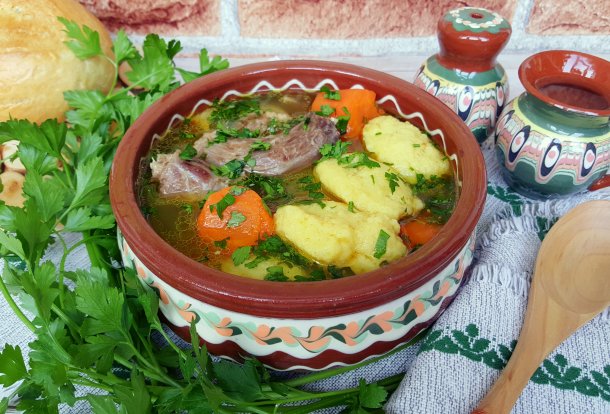 Supa cu carne de rata si galuste de gris | Borsuri, supe, ciorbe ...