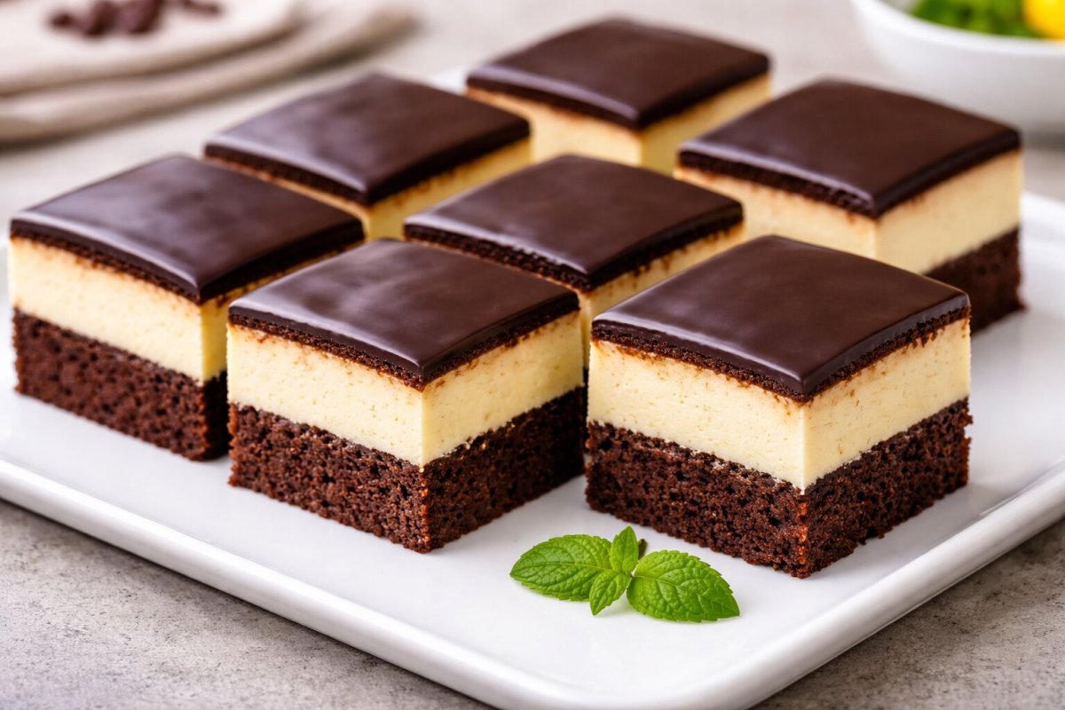 Prăjitură Duo – desert fin cu două straturi delicioase | Dulciuri ...